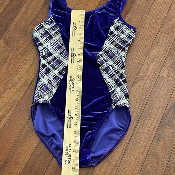 Destira | Other | Destira Purple Velour Dance Ballet Gymnastics Leotard ...